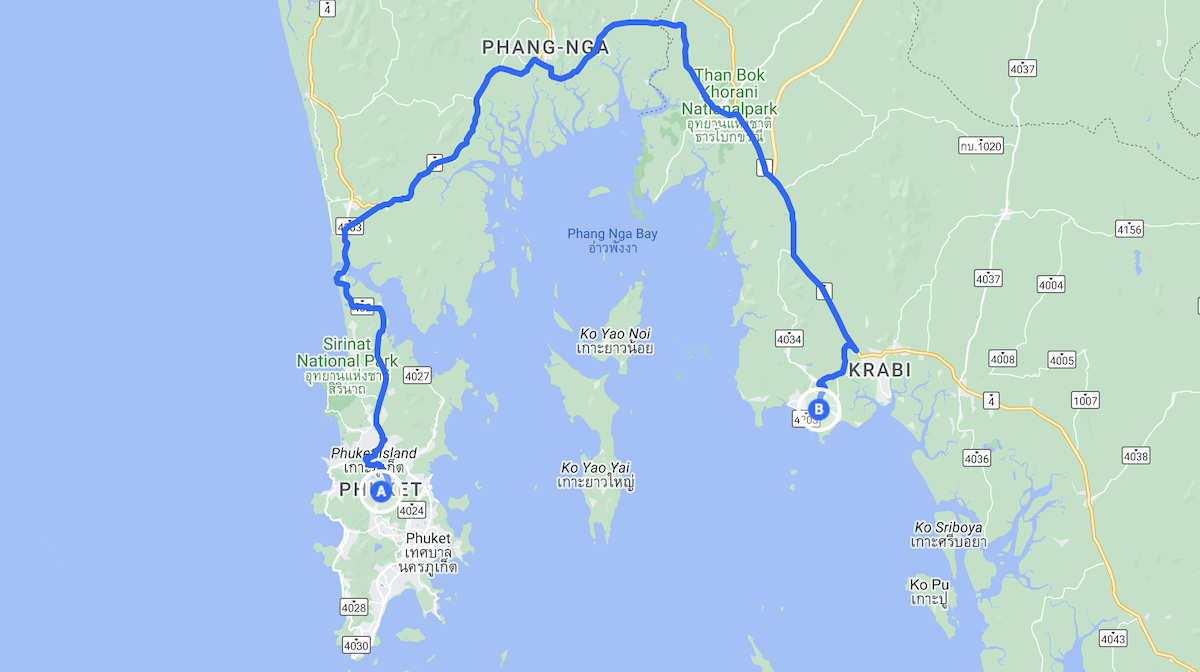 How to Get from Phuket to Ao Nang